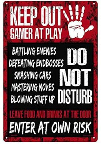 Warning Metal Poster Monitoring Warning Tin Signs Poster Security ...