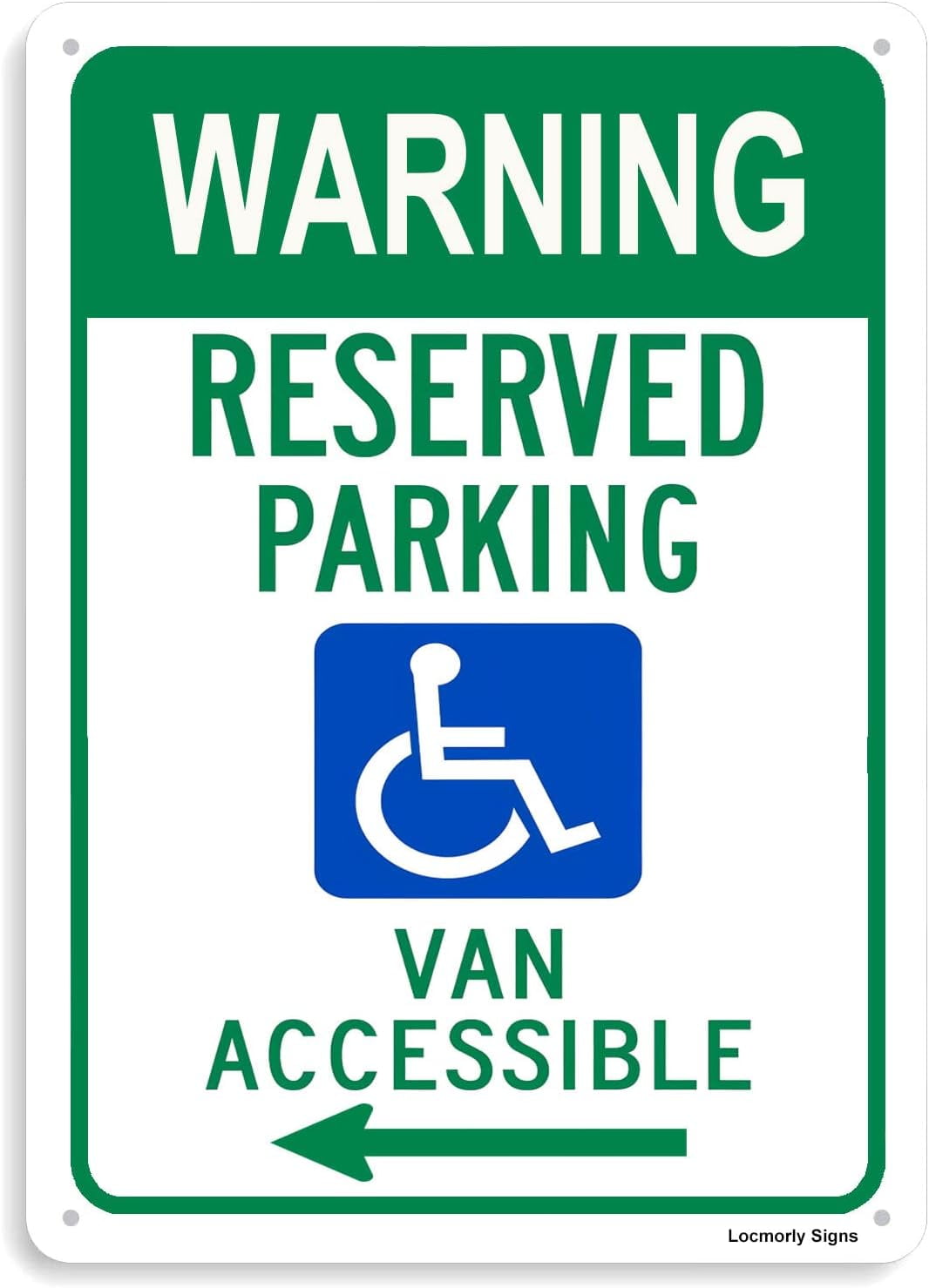 Warning Metal Sign, Reserved Parking Sign Metal Tin Sign 8x12inch ...