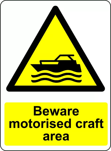 Warning Motorized Craft Osha Decal Safety Sign Sticker Usa Made Phone ...