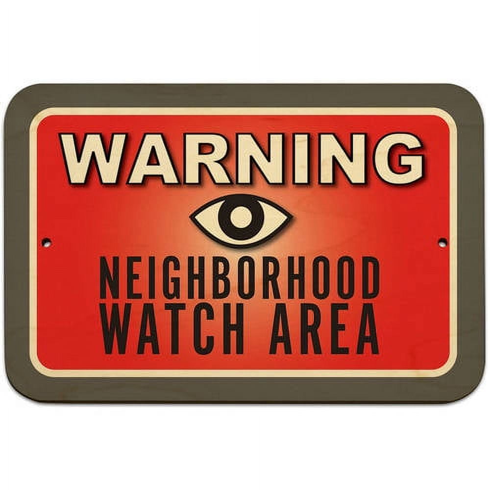 Warning Neighborhood Watch Area Sign - Walmart.com