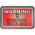 Warning Neighborhood Watch Area Sign - Walmart.com