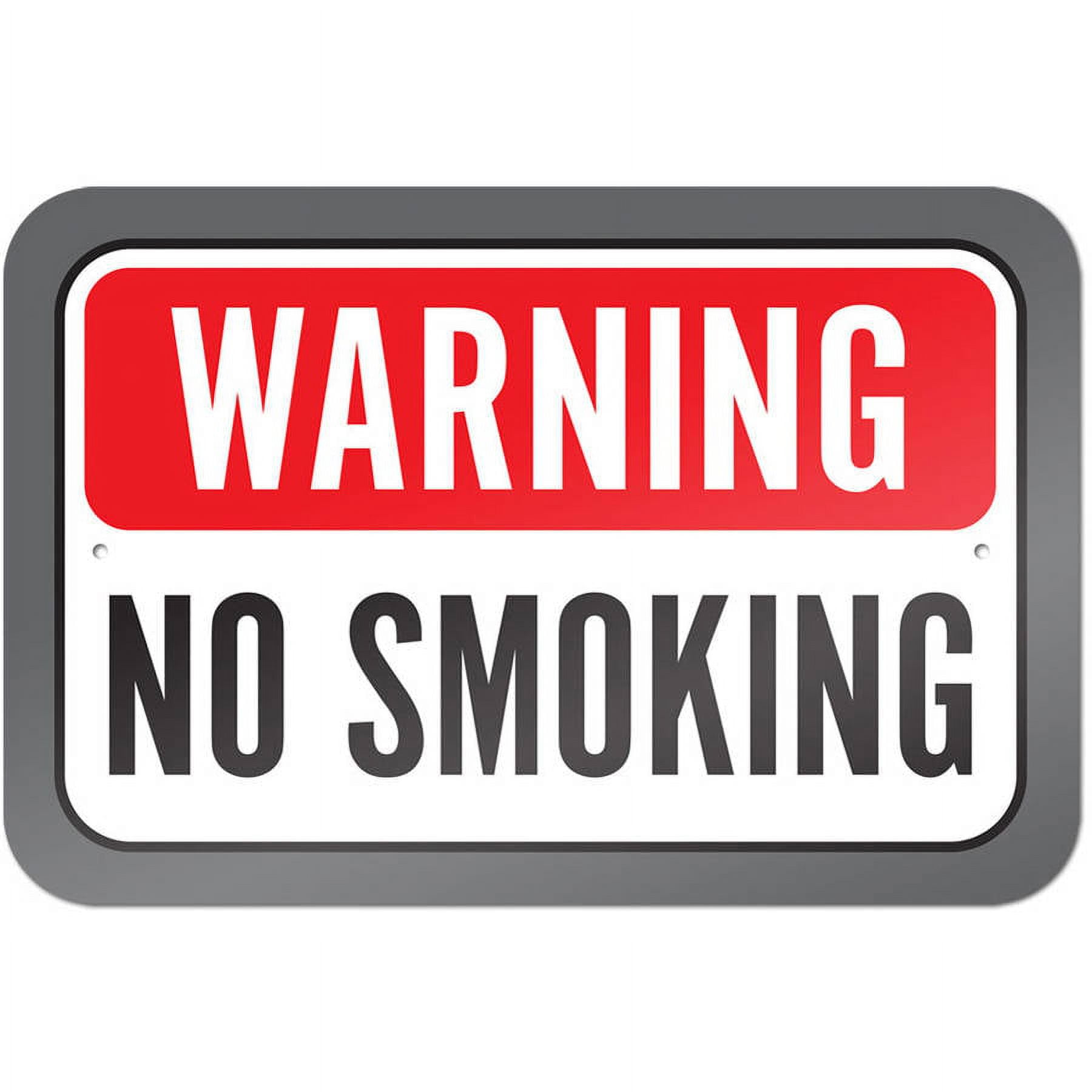 Warning No Smoking Sign - Walmart.com