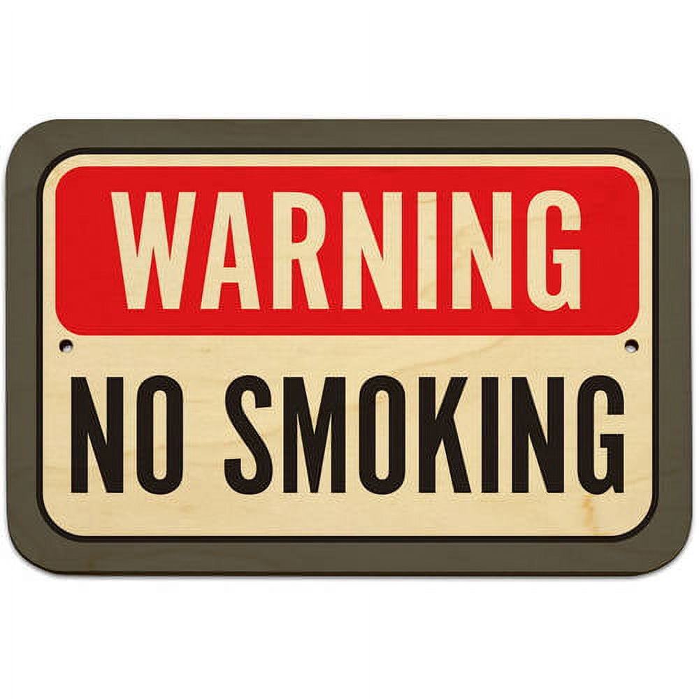 Warning No Smoking Sign - Walmart.com