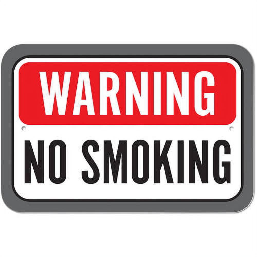 Warning No Smoking Sign - Walmart.com