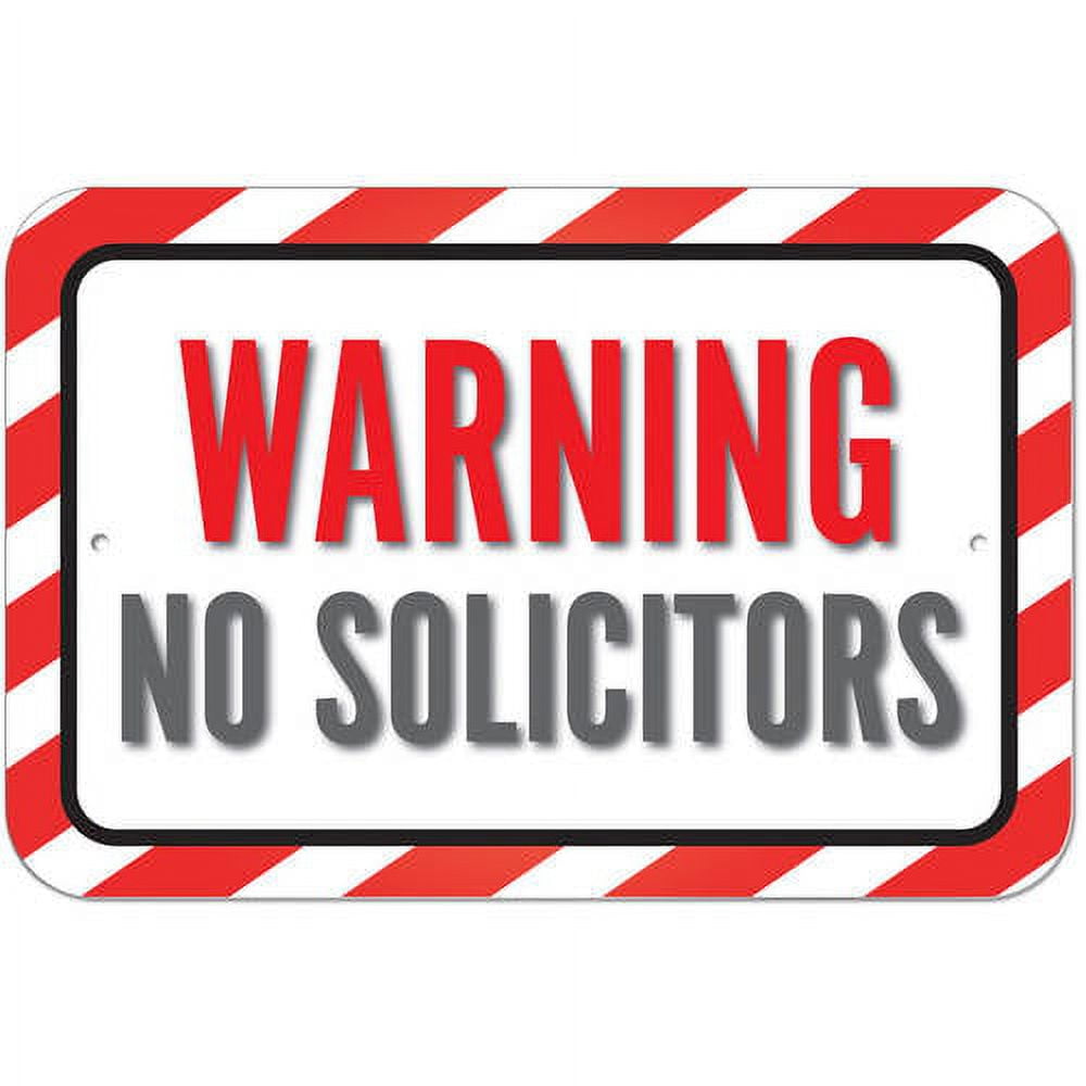 Warning No Solicitors Sign - Walmart.com