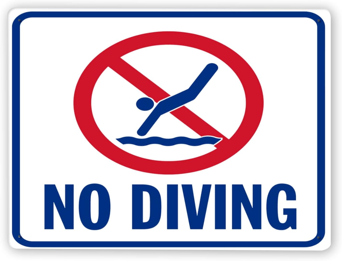Warning Notice Danger Caution Sign,Do Not Dive Pool Safety Sign No ...