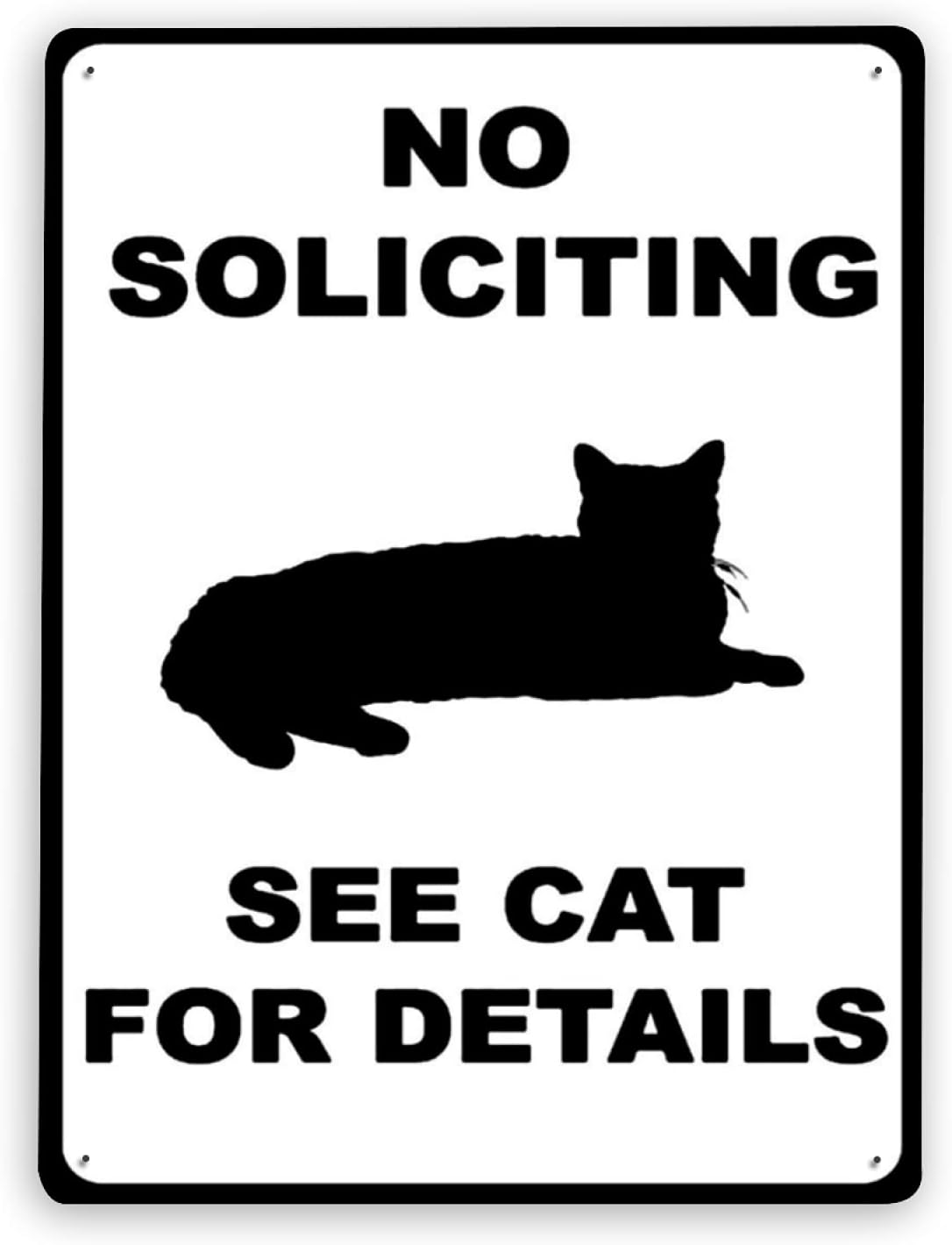 Warning Notice Danger Caution Sign,NO Soliciting See CAT for Details ...