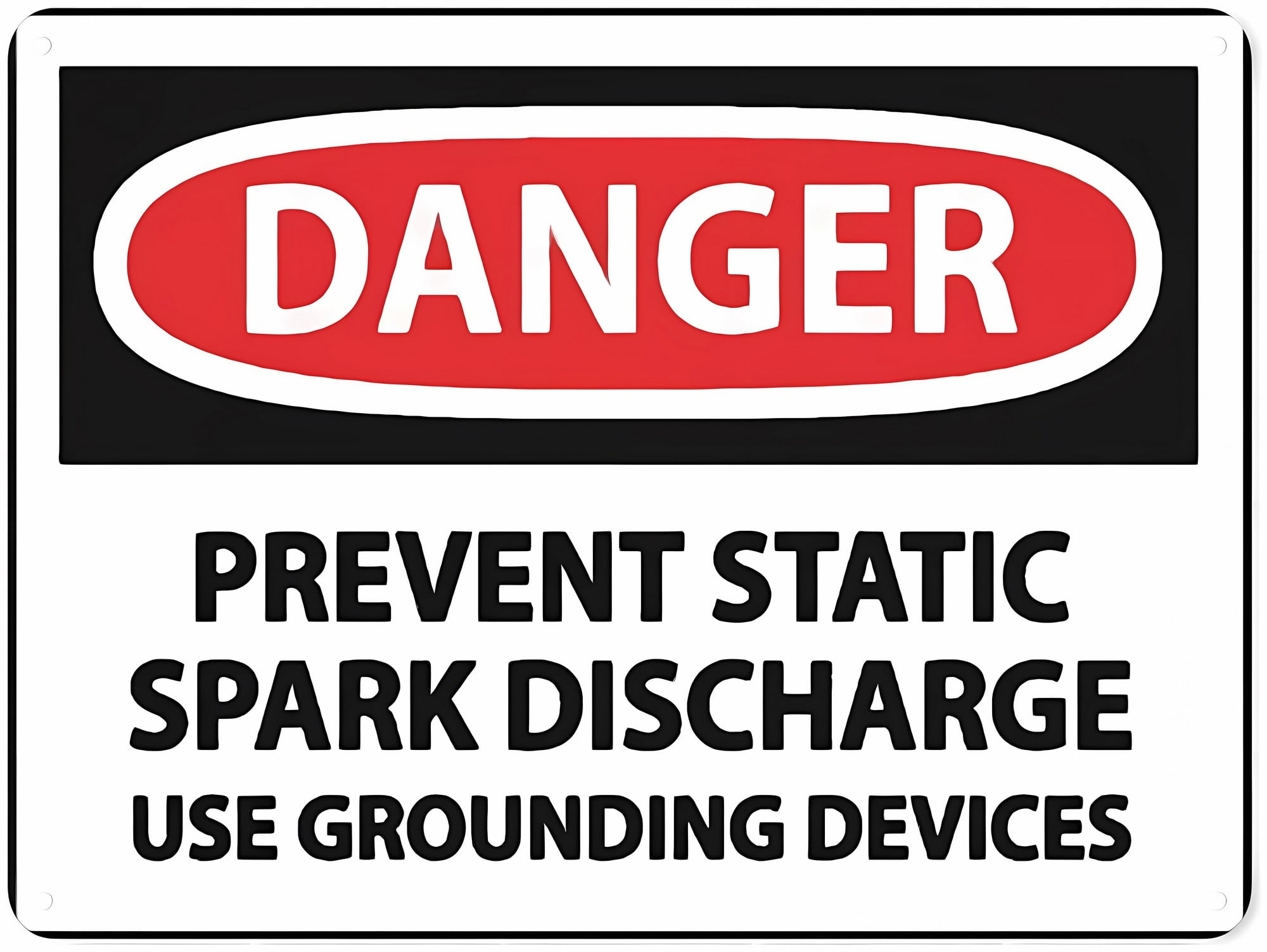Warning Notice Notice Traffic Sign Danger Prevent Static Spark ...