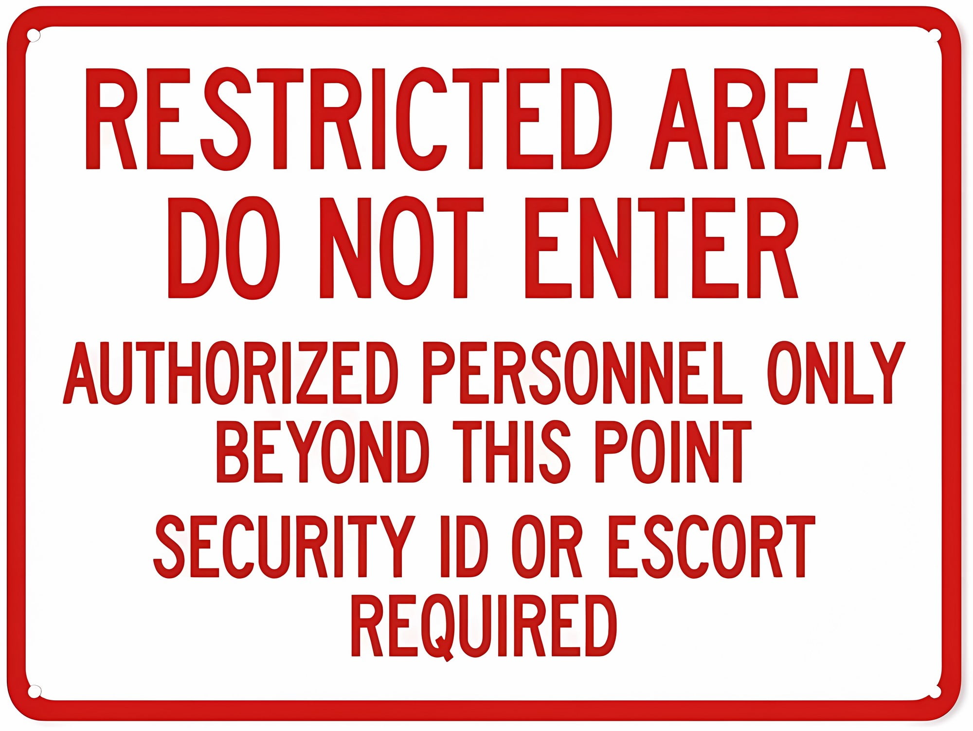 Warning Notice Traffic Sign Do Not Enter Authorized Personnel Only - 12 ...