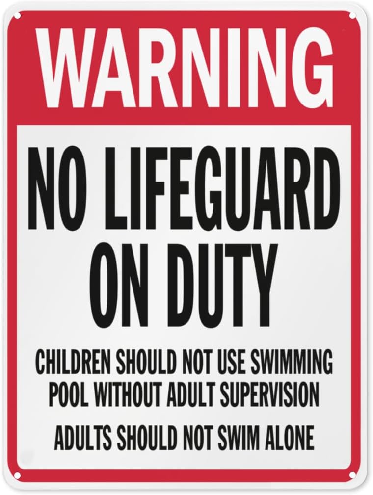 Warning Notice Traffic sign,North Carolina (Mecklenburg County) Pool ...