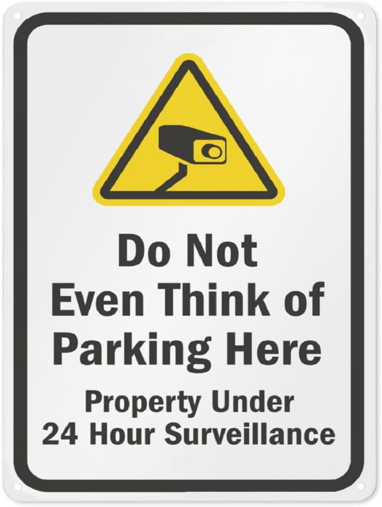 Warning Notice Traffic sign,Parking Reserved For Security Patrol Sign 2 ...