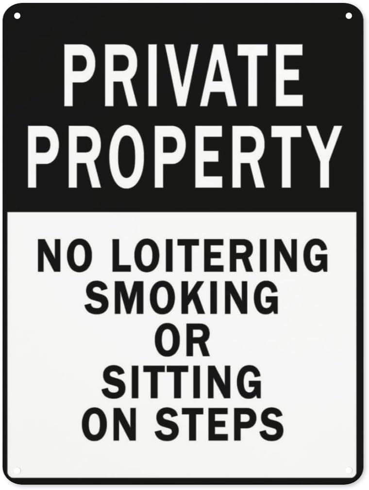 Warning Notice Traffic sign,Private Driveway Sign No Parking, No ...