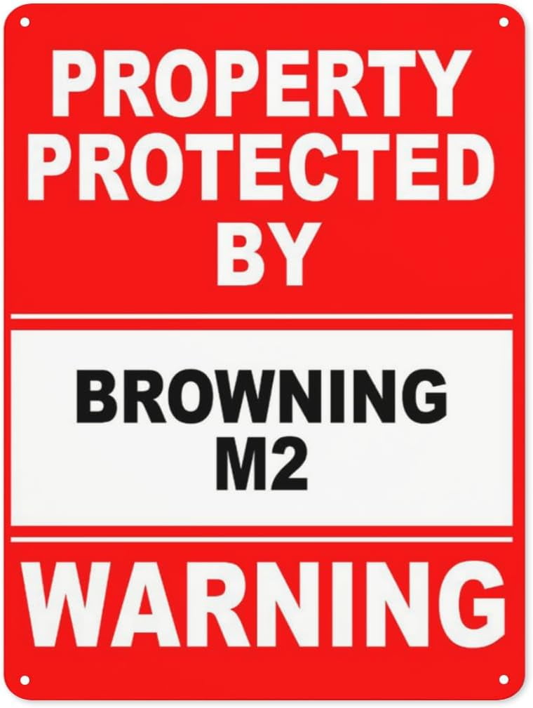 Warning Notice Traffic sign,Property Protected By Caliber .30 M1 ...