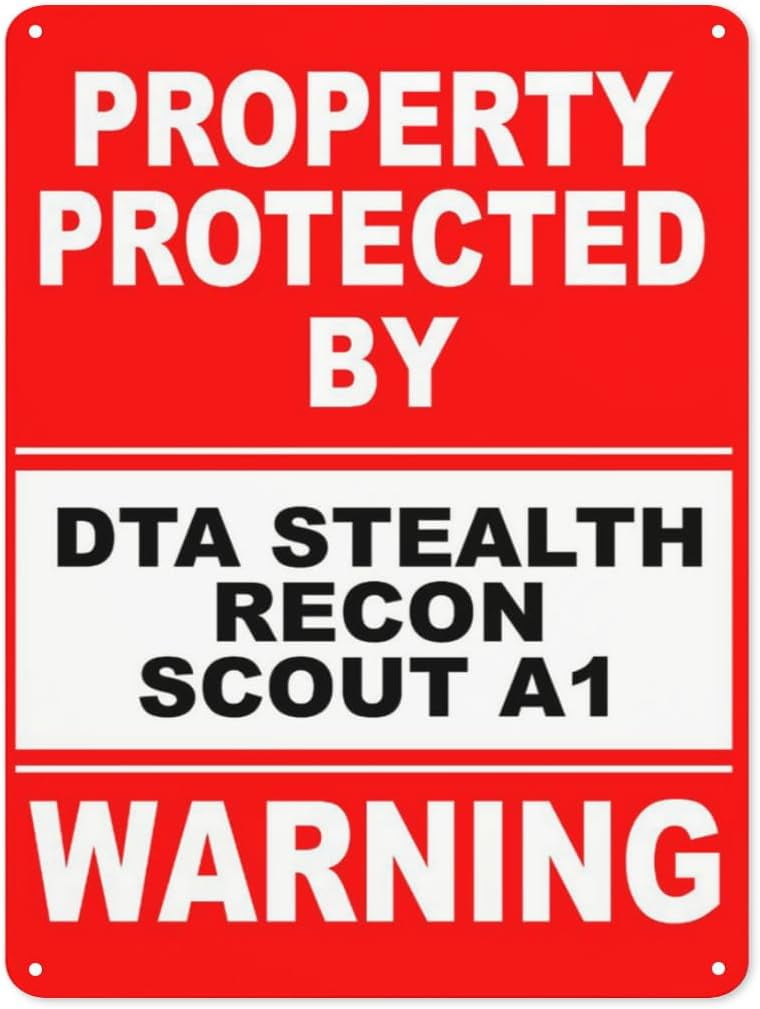 Warning Notice Traffic sign,Property Protected By Dynamics FIM-43 ...