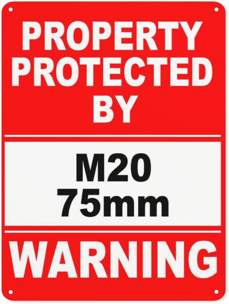 Warning Notice Traffic sign,Property Protected By M40 RR Warning Sign ...