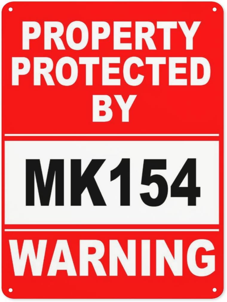 Warning Notice Traffic sign,Property Protected By MO-120 RT-61 Warning ...