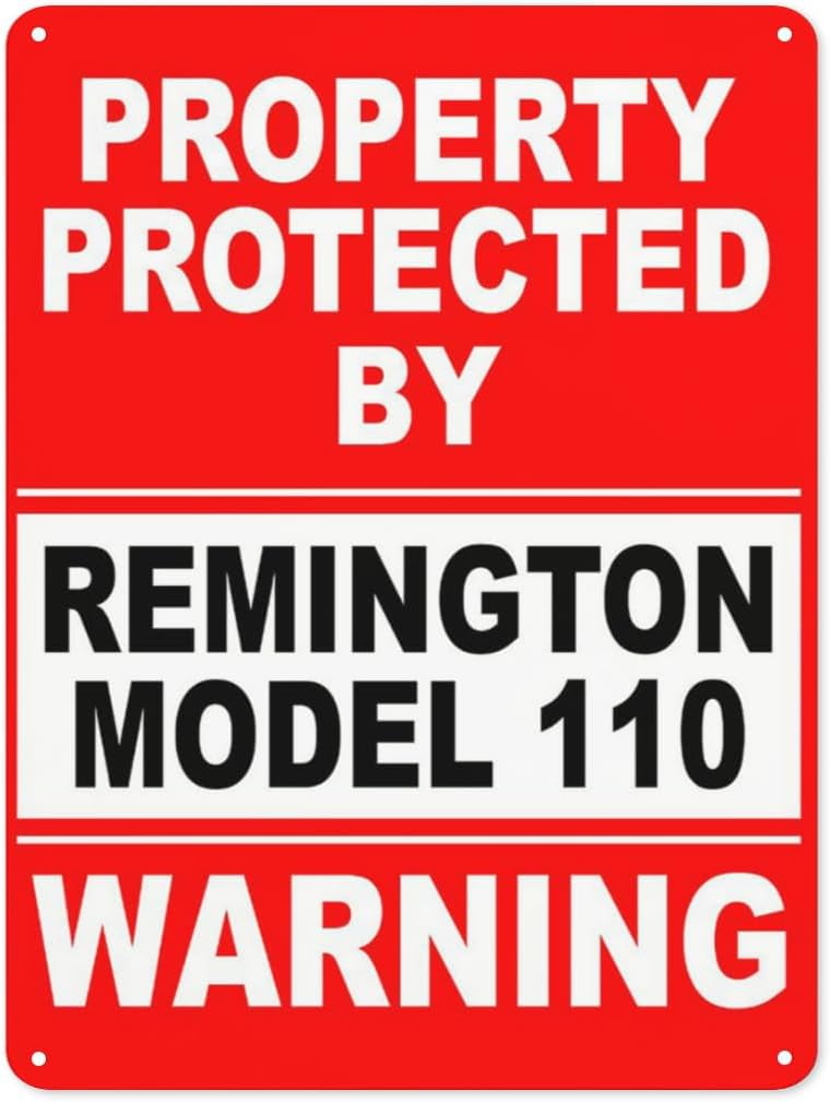 Warning Notice Traffic sign,Property Protected By Remington 870 ...