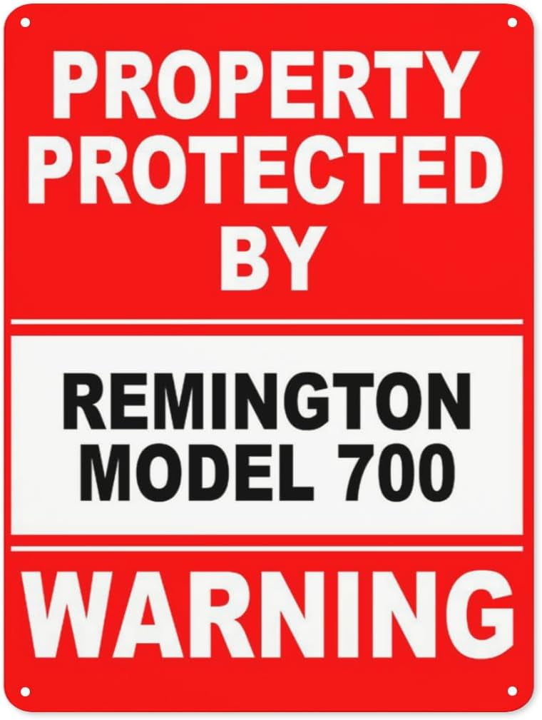 Warning Notice Traffic sign,Property Protected By Remington 870 ...