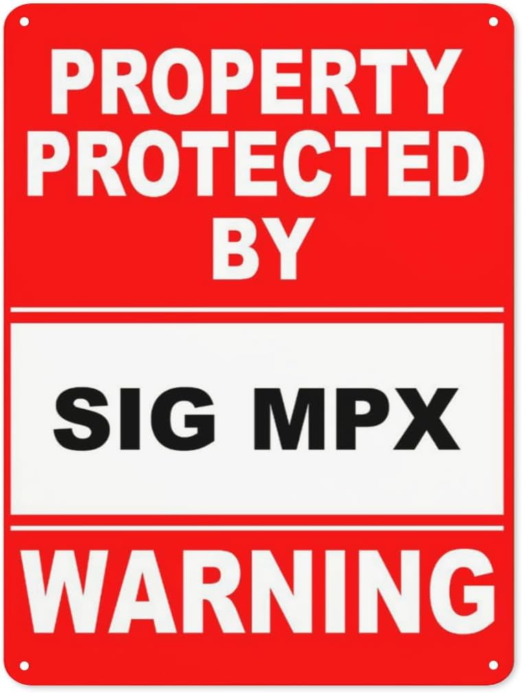 Warning Notice Traffic sign,Property Protected By Stevens M620 Warning ...