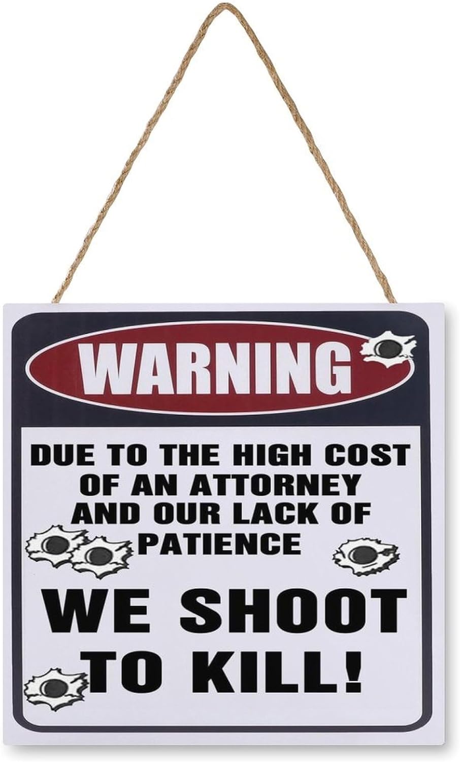 Warning Notice,Vintage Sign Warning Wood Signs Wall Decor Decorative ...