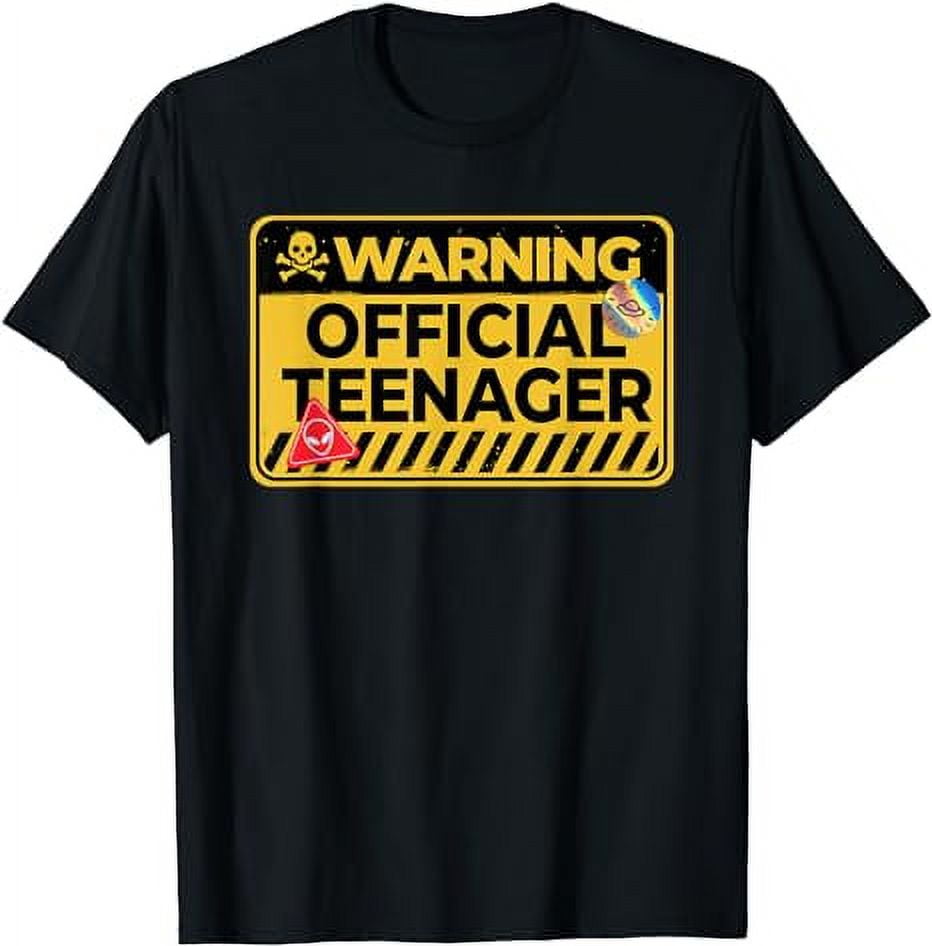Warning Official Teenager 13 Year Old Boys Girls Birthday T-Shirt ...