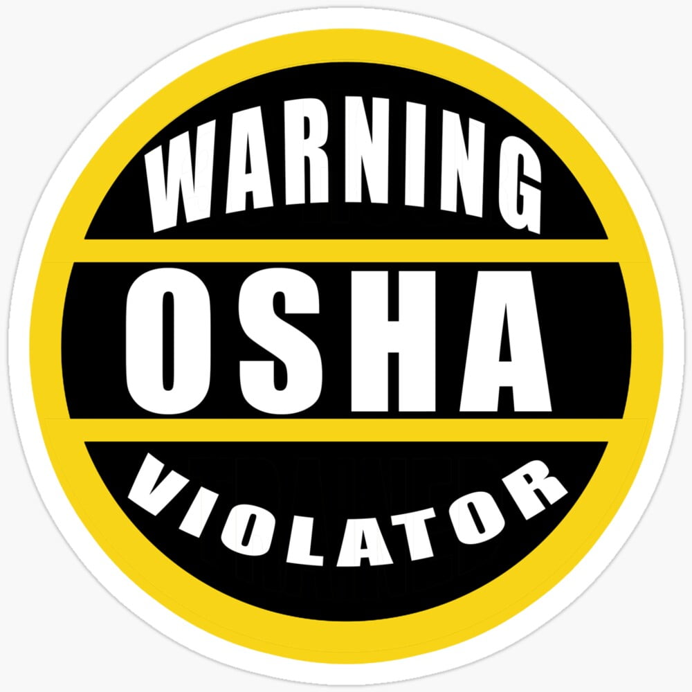 Warning Osha Violator Sticker Phone Decal Water Bottle Stickers Car ...