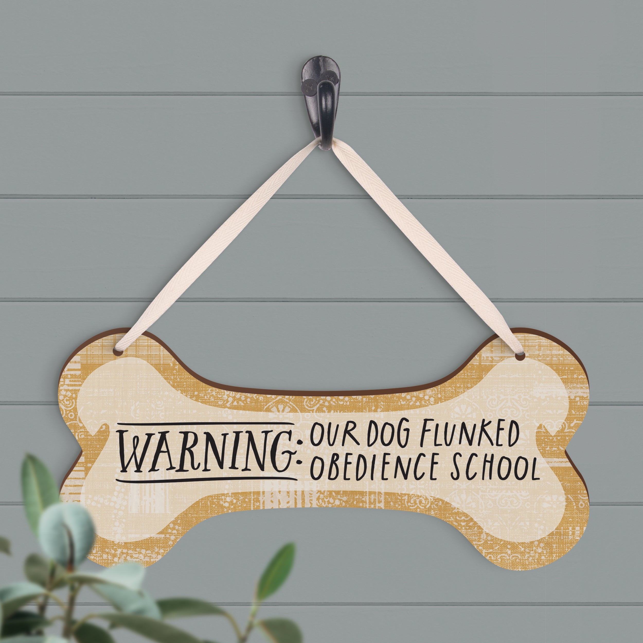 Warning Our Dog Flunked Obedience School String Sign - Walmart.com