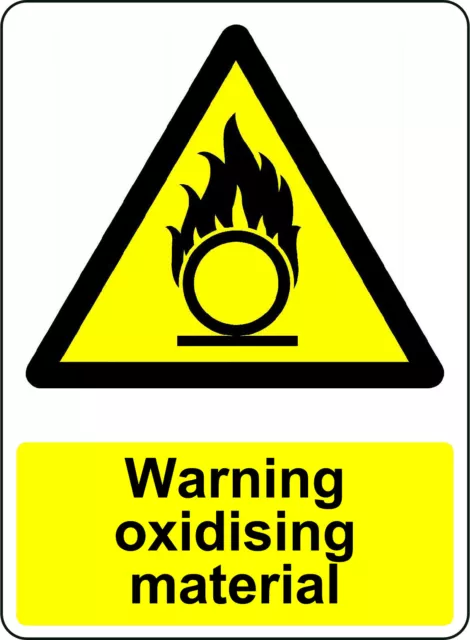 Warning Oxidizing Material Osha Decal Safety Sign Sticker Usa Made ...