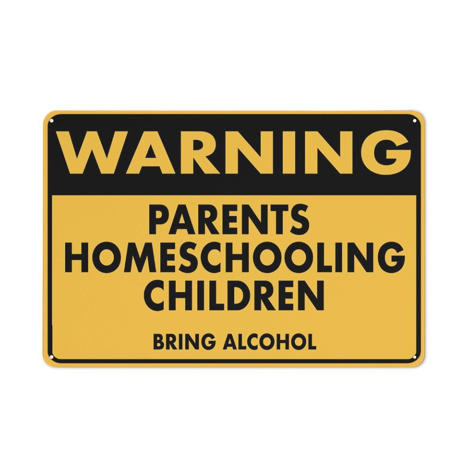 Warning Parents Homeschooling Sign Funny Decor For House Door Office ...