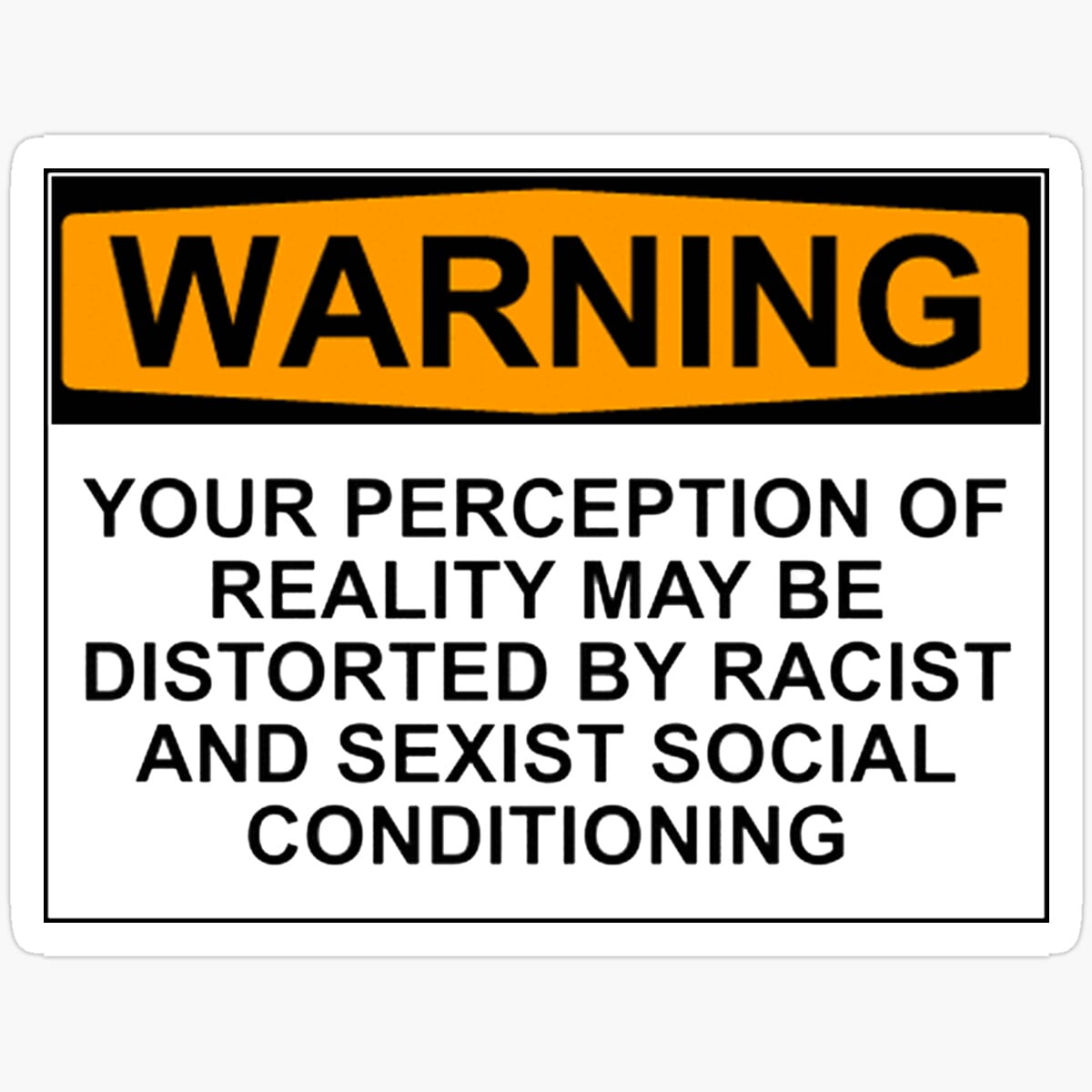 Warning: Your Perception Of Reality May Be Distorted By Racist And ...