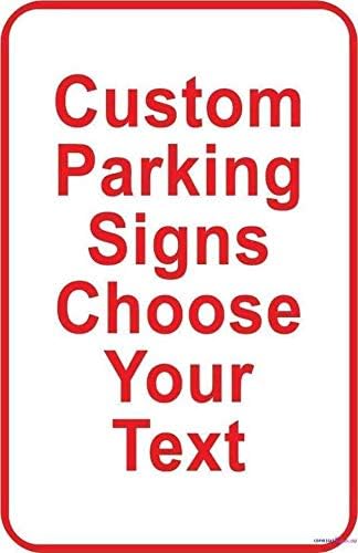 Warning Plaque Decorative Custom Parking S Choose Your Text Yard Fence ...