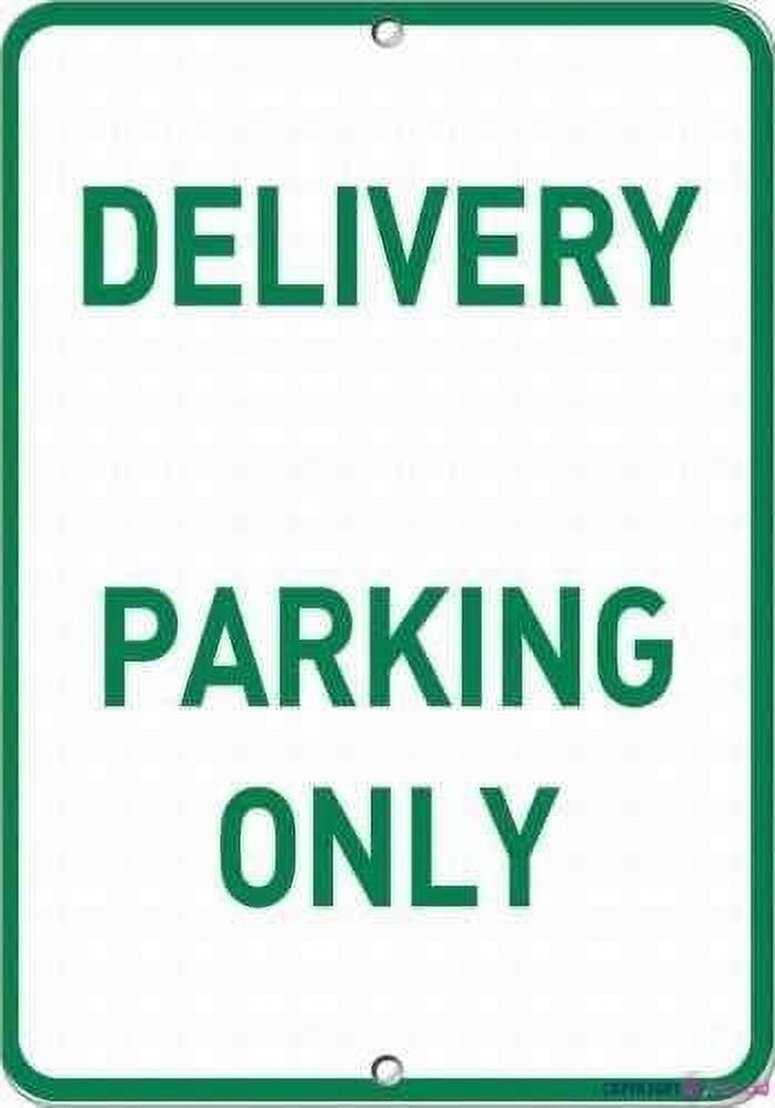 Warning Plaque Delivery Parking Only Parking Metal Tin Signs Wall Art ...