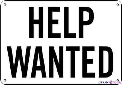 Warning Plaque Help Wanted Business Feature Department Store S Sign ...
