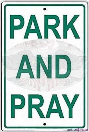 Warning Plaque Park And Pray Church Chapel Temple Mosque Parking Metal ...