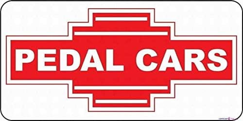 Warning Plaque Safety Pedal Cars Red Safety For Wall Decor Metal Sign ...