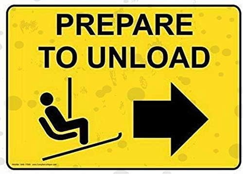 Warning Plaque Skating/Skiing Yard Outdoors Warning Plate Poster Garage ...