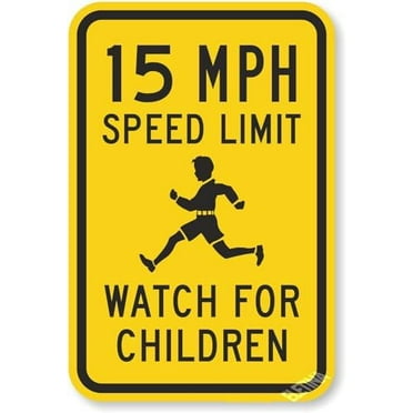 GoSports Neon Children's Slow Down Man! High Visibility Street Safety ...