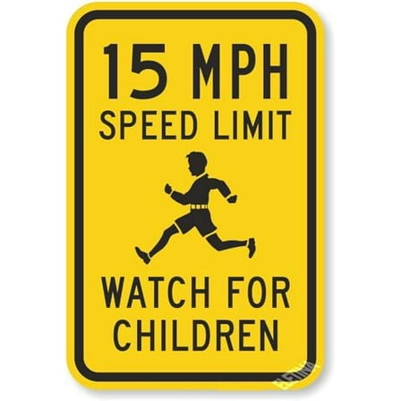GoSports Neon Children's Slow Down Man! High Visibility Street Safety ...