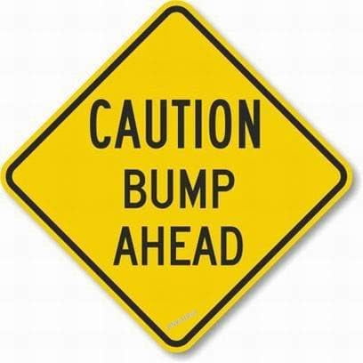 Warning Plaque Wall Decor Caution Bump Ahead Street Caution Metal Tin ...