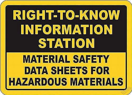 Warning Plaque Wall Decor Caution Caustic Soda Handling Rules Safety ...