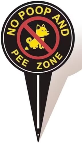 Warning Plaque Wall Decor Decoration Sign No Peeing/Pooping Be ...