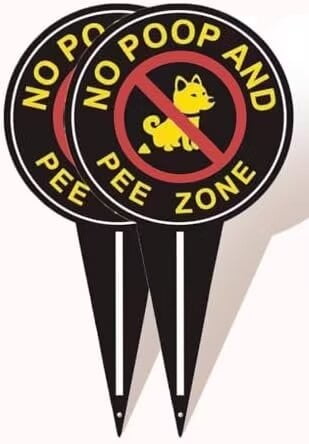 Warning Plaque Wall Decor Decoration Sign No Peeing/Pooping Be ...