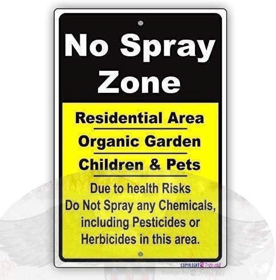 Warning Plaque Wall Decor No Spray Zone Residential Area Decoration ...