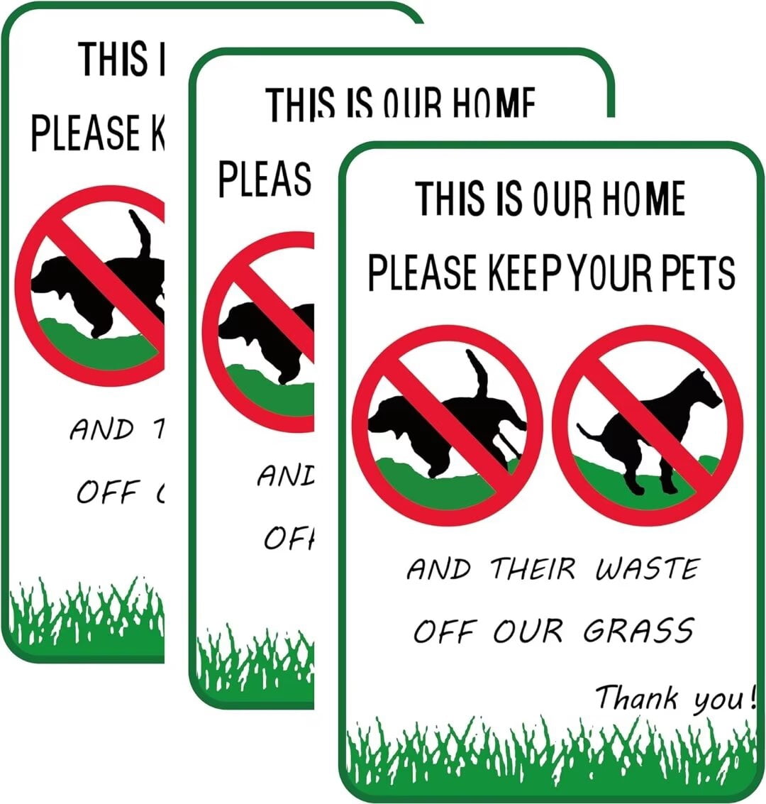 Warning Plaque Wall Decor NO Poop, NO Pee, No Peeing/Pooping Be ...