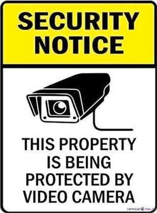 Warning Plaque Wall Decor Yard Fence Garage Decorative Security Notice ...