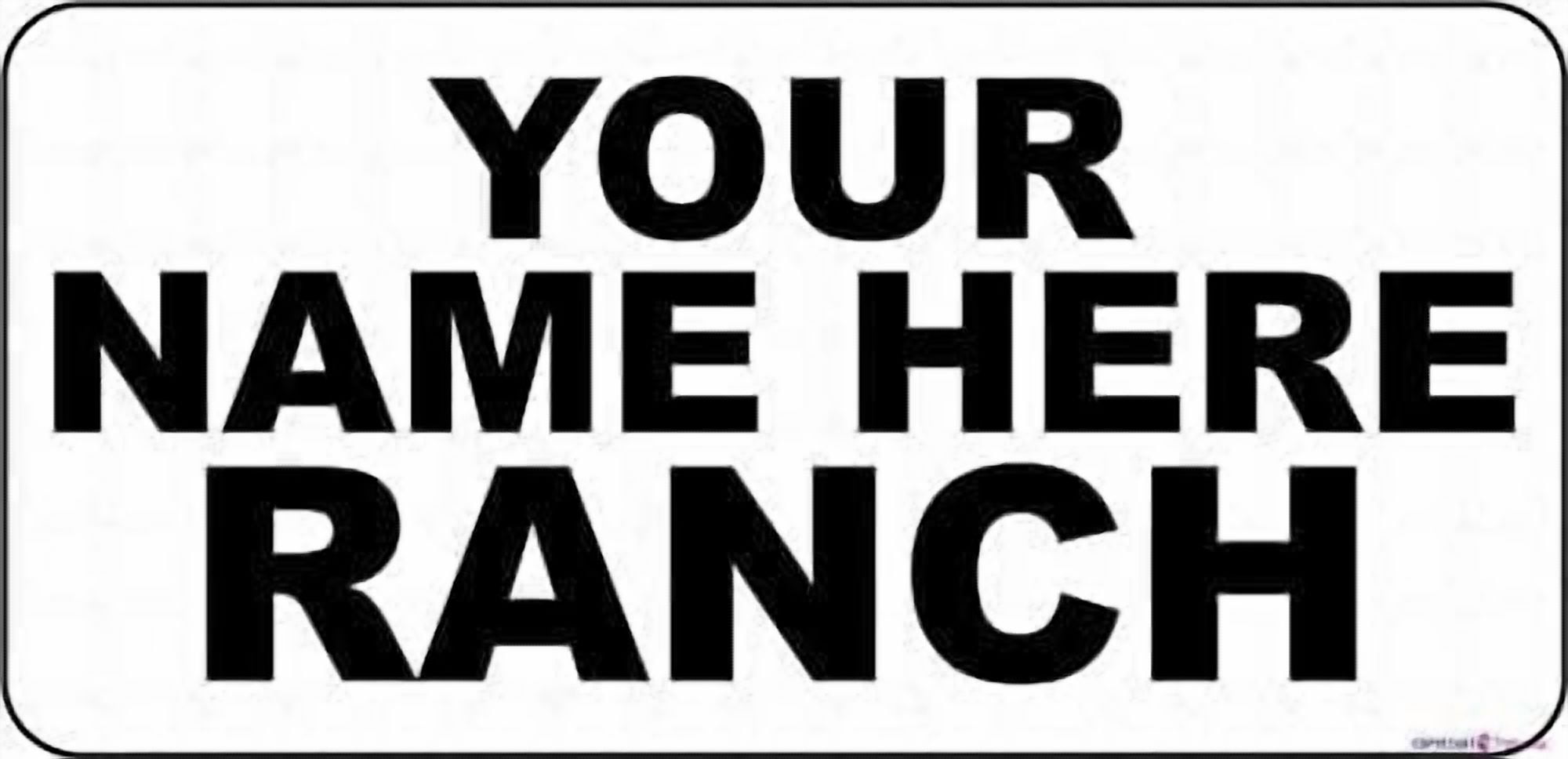 Warning Plaque Wall Decor Your Name Here Ranch Custom Sign Courtyard ...