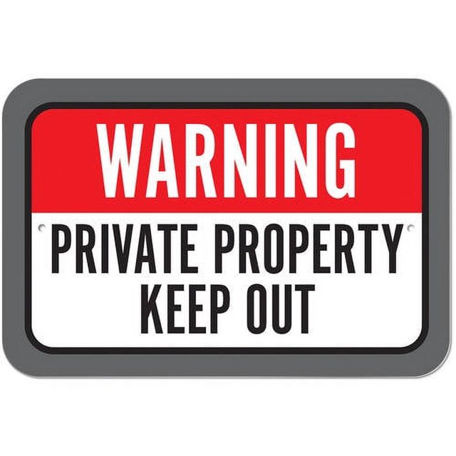 Warning Private Property Keep Out Sign - Walmart.com