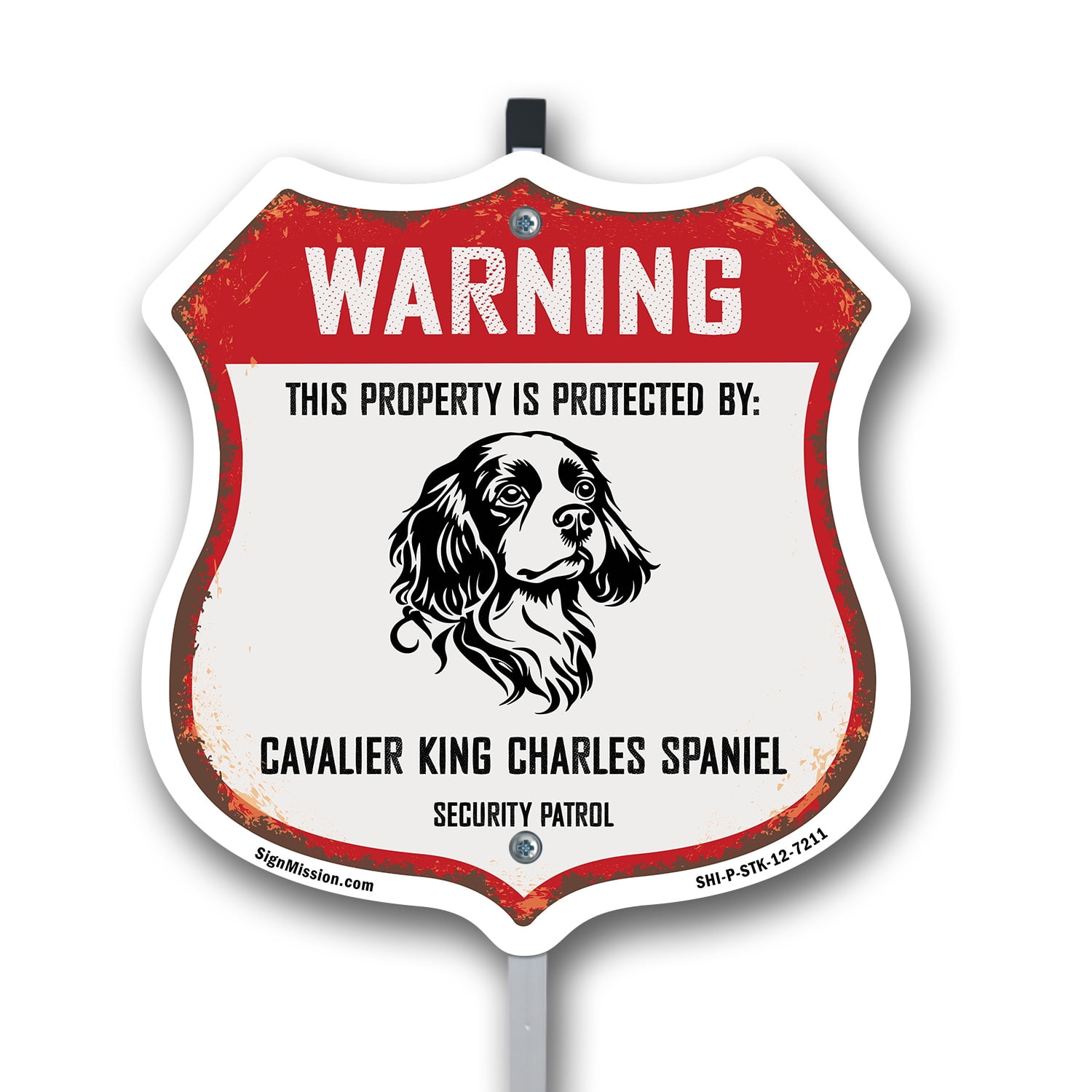 Warning This Property is Protected by Cavalier King Charles Spaniel 12 ...