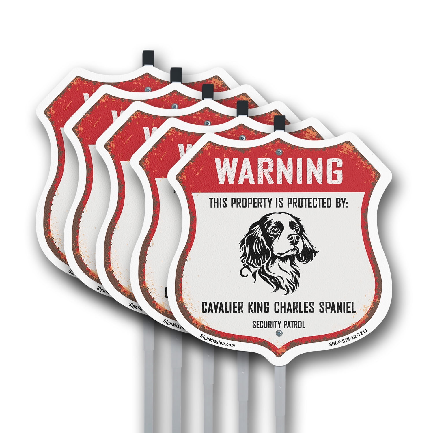 Warning This Property is Protected by Cavalier King Charles Spaniel (5 ...