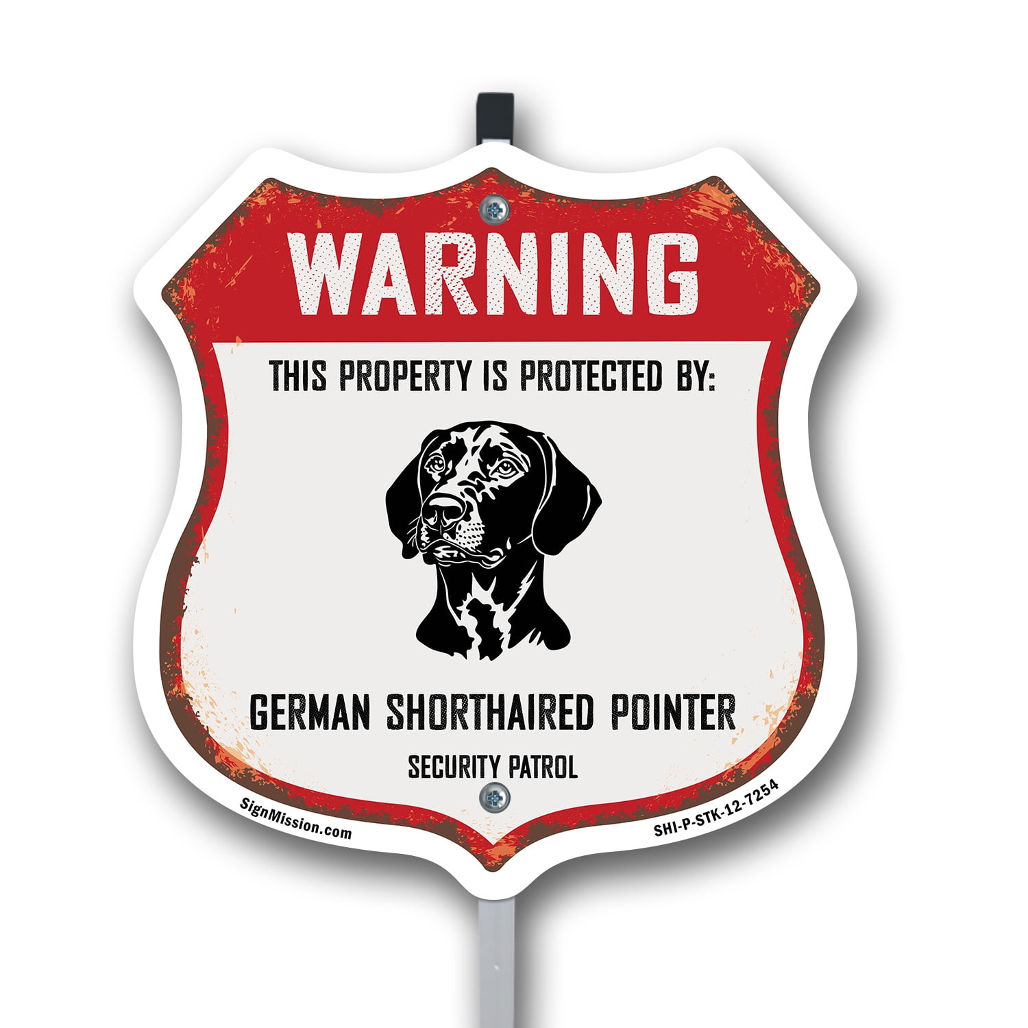 Warning This Property is Protected by German Shorthaired Pointer 12 ...